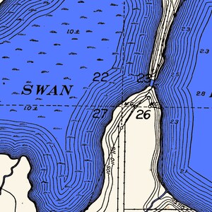 1916 Map of Swan Lake Dickinson County Iowa - Etsy