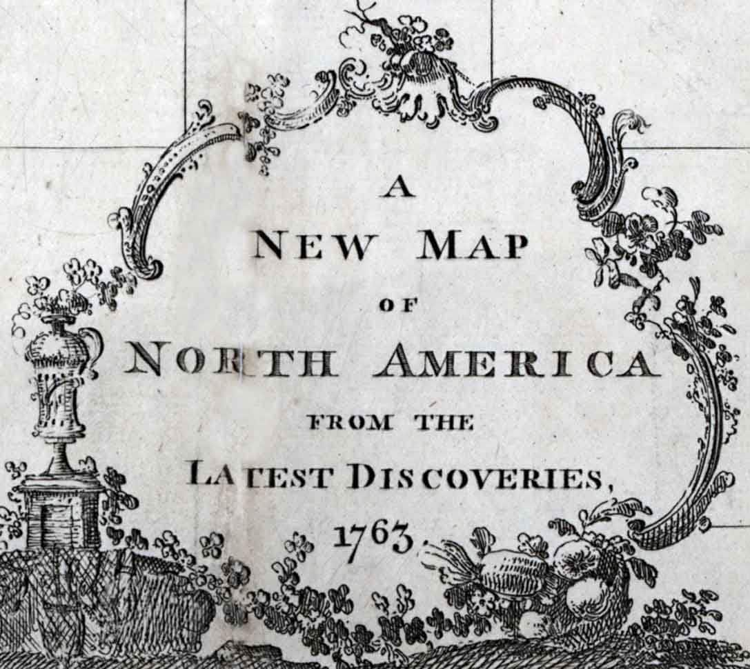 1763 Map of North America - Etsy