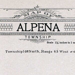1909 Map of Alpena Township Jerauld County South Dakota - Etsy