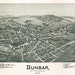 1900 Aerial Map of Dunbar Fayette County Pennsylvania - Etsy