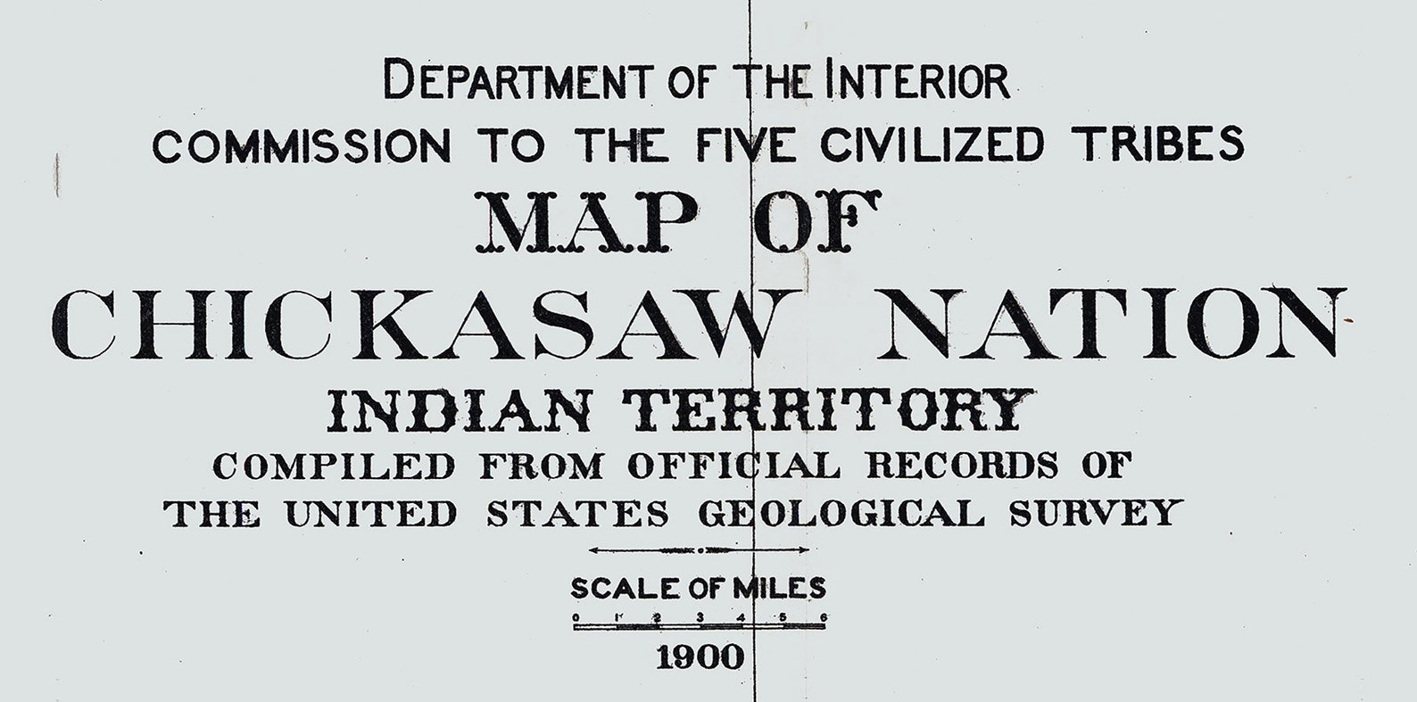1900 Map of the Chickasaw Nation Indian Territory Oklahoma | Etsy