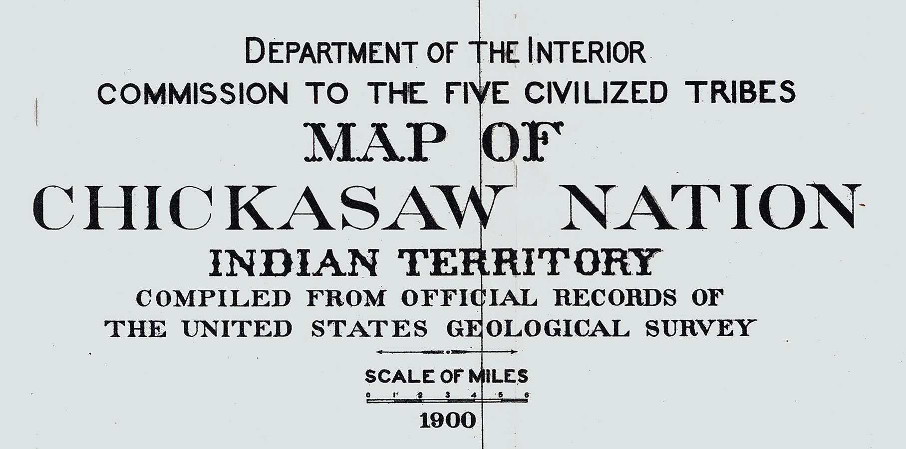 1900 Map of the Chickasaw Nation Indian Territory Oklahoma | Etsy