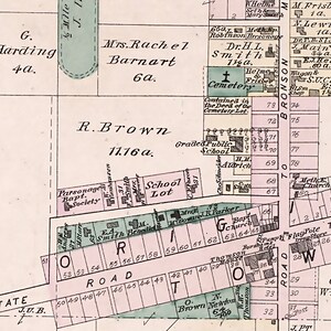1880 Town Map of Orland Steuben County Indiana - Etsy