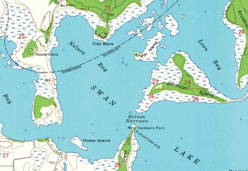 1964 Topo Map of Courtland Minnesota Quadrangle Swan Lake | Etsy