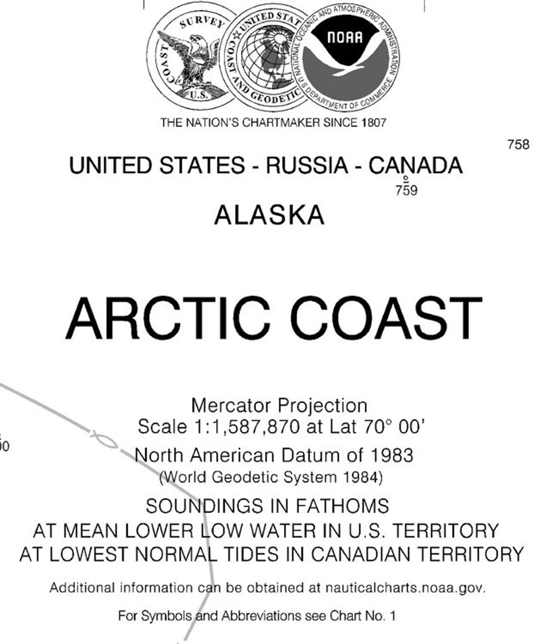 2015 Nautical Map of the Arctic Coast Alaska - Etsy