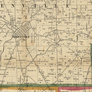1857 Farm Line Map of Darke County Ohio Greenville - Etsy