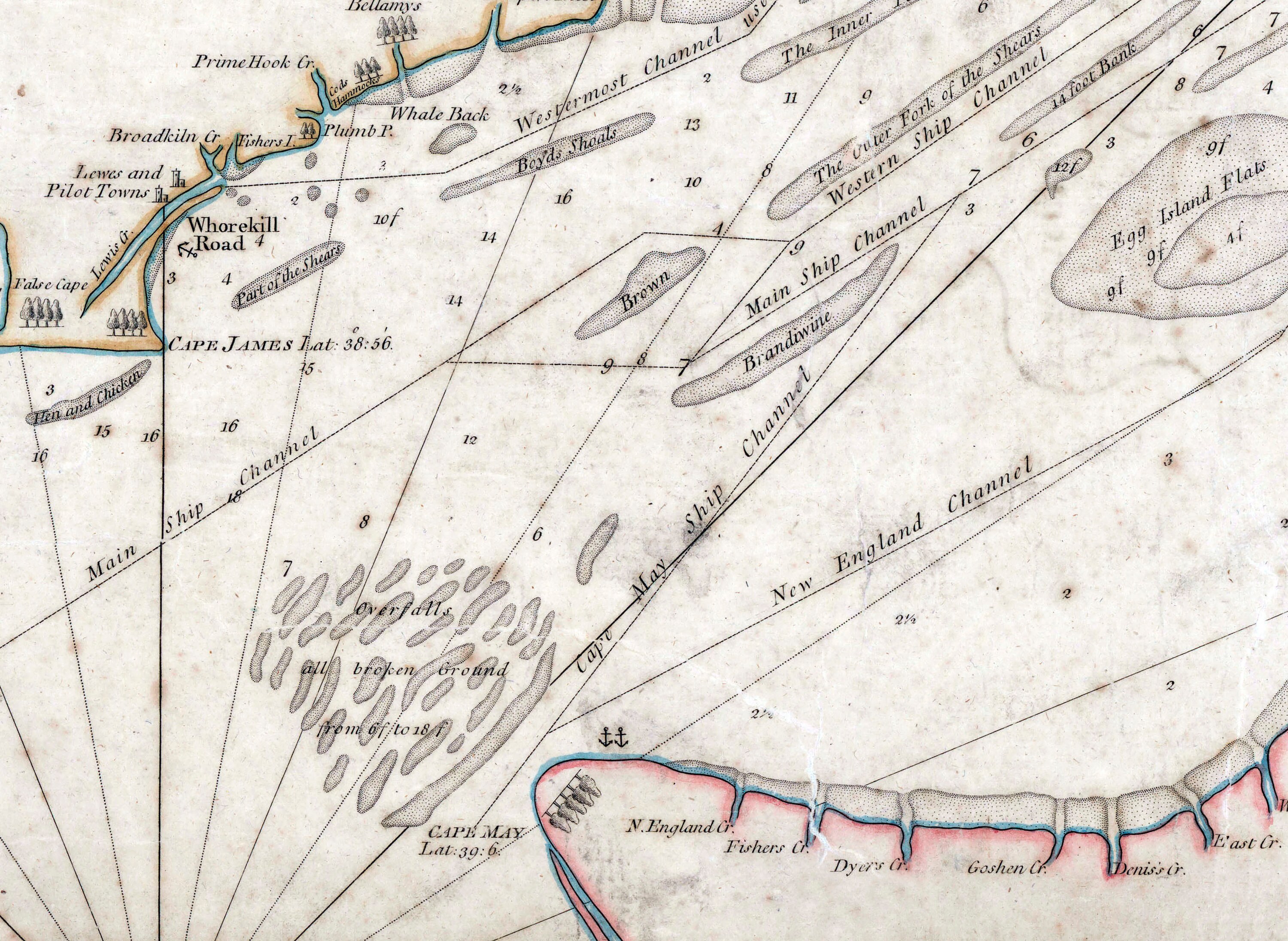 1776 Nautical Chart of Delaware Bay and River - Etsy