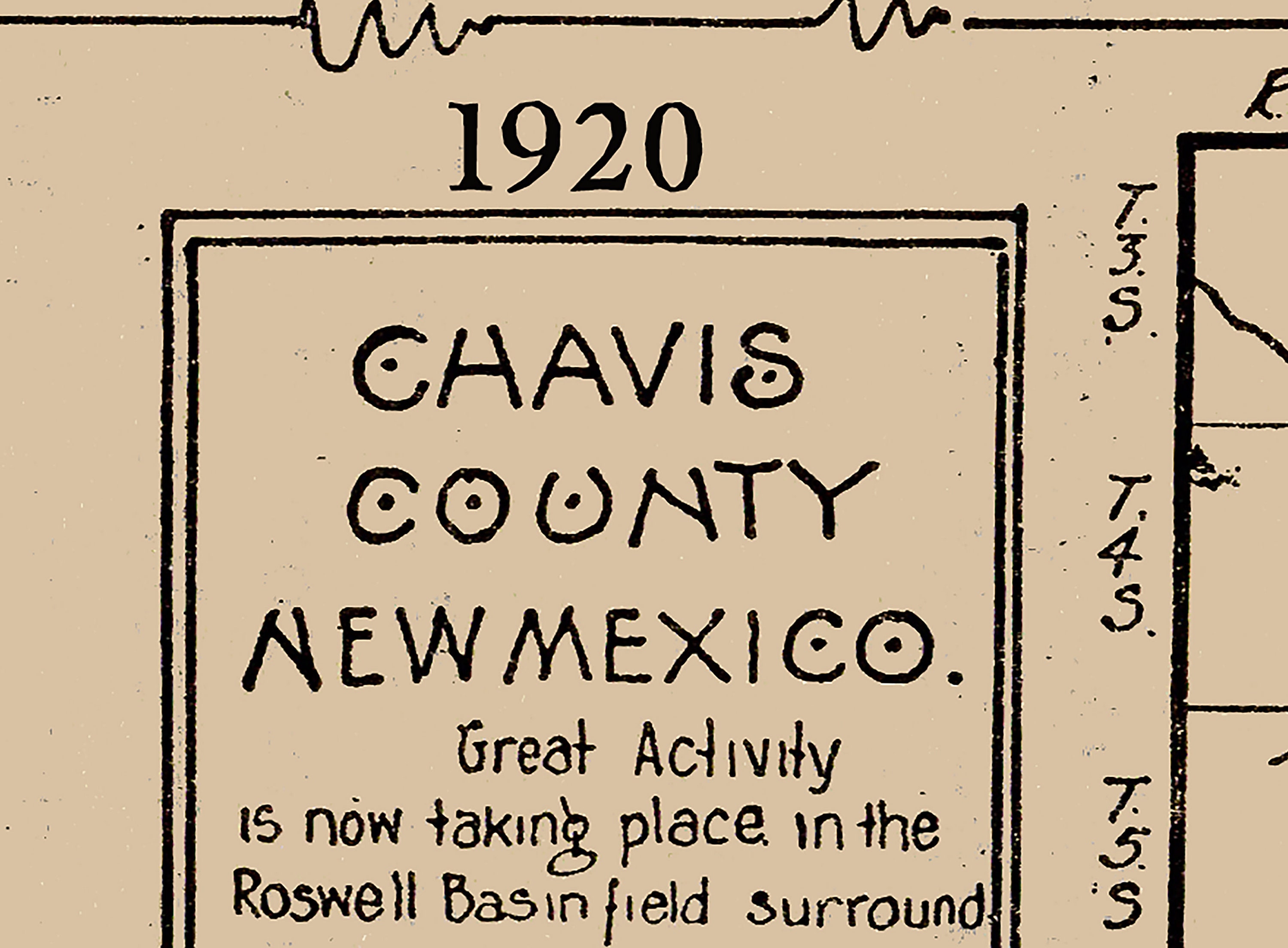 1920 Oil Field Map of Chavis County New Mexico - Etsy