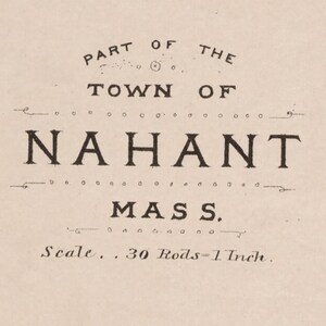 1884 Map of Nahant Massachusetts - Etsy