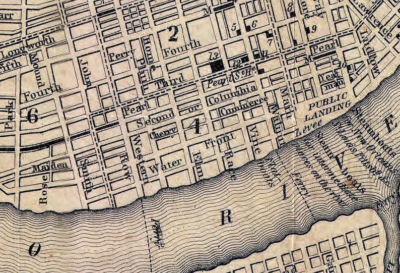1849 Map of Cincinnati Ohio - Etsy