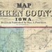 1859 Farm Line Map of Warren County Iowa Indianola - Etsy
