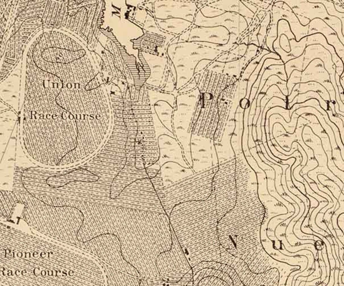 1893 Map of San Francisco California Alcatraz | Etsy