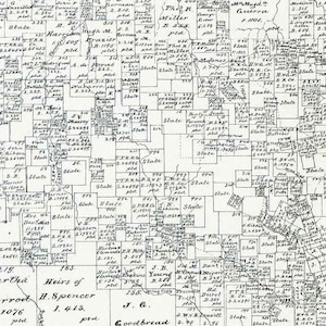 1879 Farm Line Map of Gillespie County Texas - Etsy