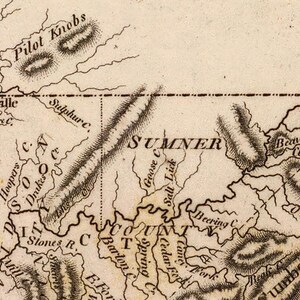 1804 Map of Tennessee - Etsy