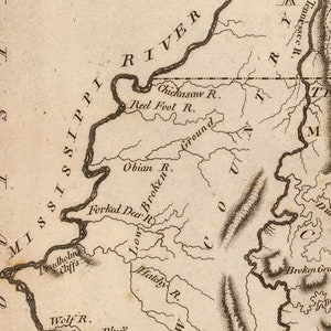 1804 Map of Tennessee - Etsy