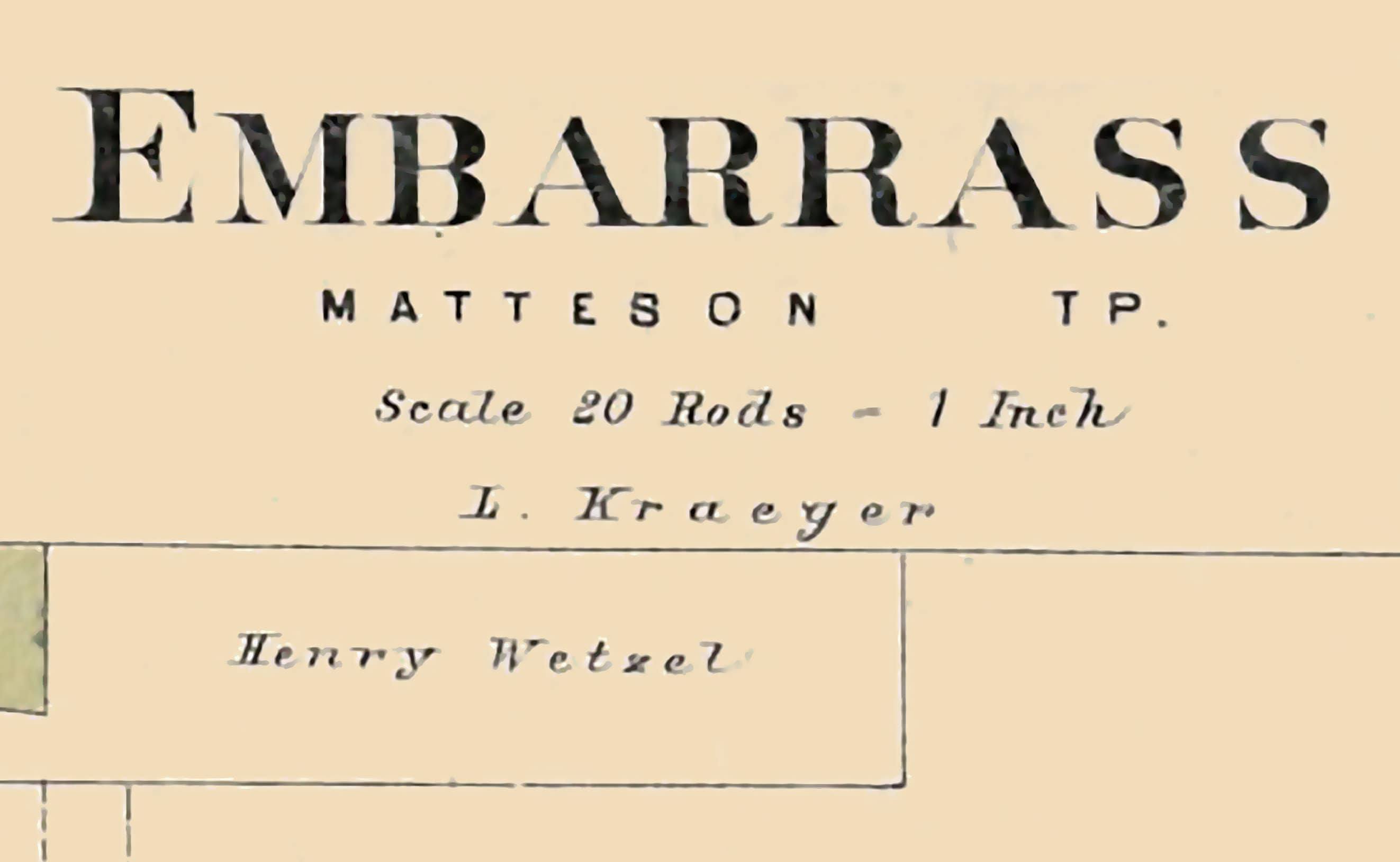 1889 Town Map of Embarrass Waupaca County Wisconsin - Etsy