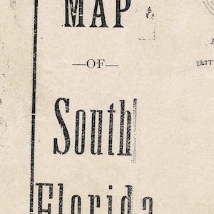 1860 Map of South Florida Townships Section Details - Etsy