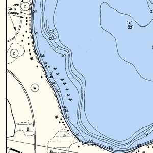 1974 Map of Dam Lake Oneida County Wisconsin - Etsy