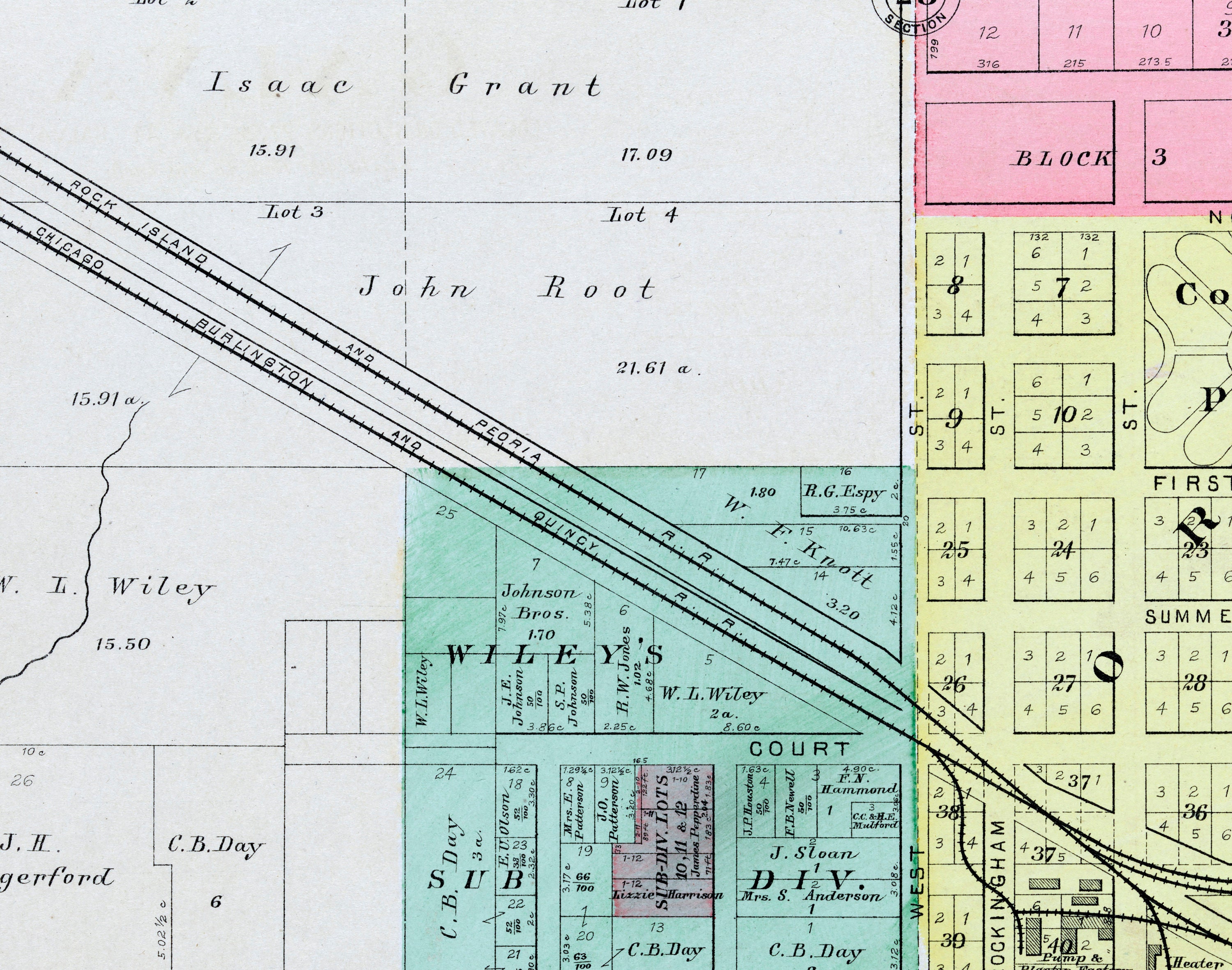 1893 Map of Galva Henry County Illinois - Etsy