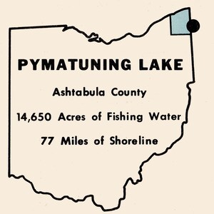 1961 Map of Pymatuning Lake Ashtabula County Ohio and Pennsylvania - Etsy