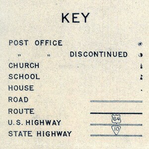 1930 Map of Lincoln County Tennessee - Etsy