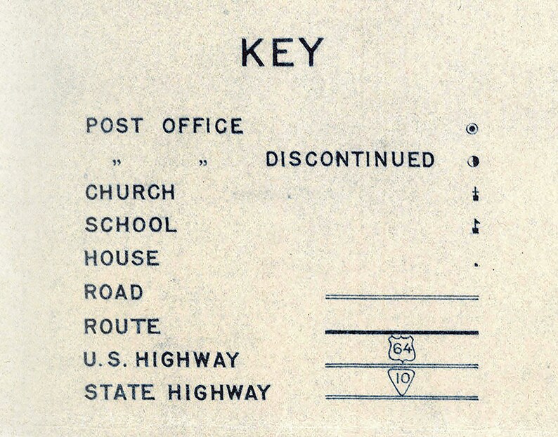 1930 Map of Lincoln County Tennessee - Etsy