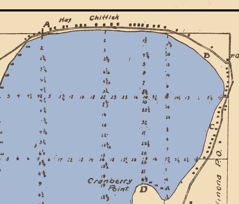 1900 Map of Bass Lake Starke County Indiana - Etsy