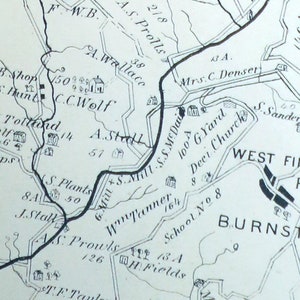 1876 Map of West Finley Township Washington County Pennsylvania - Etsy