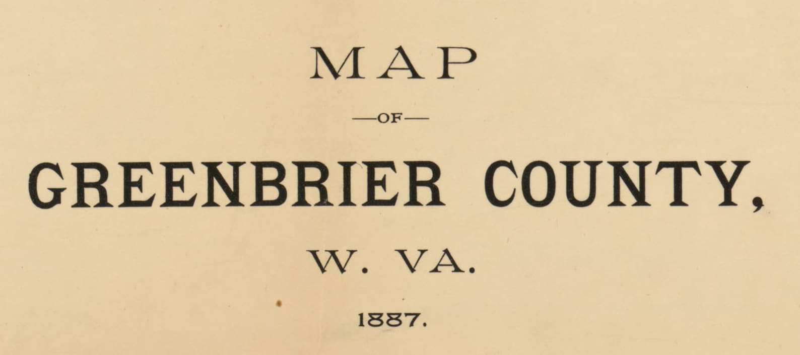 1887 Map of Greenbrier County West Virginia - Etsy