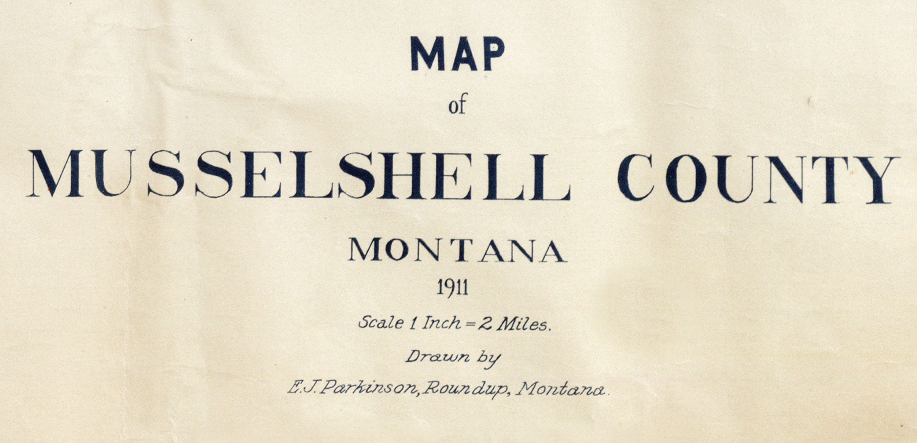 1911 Map of Musselshell County Montana - Etsy