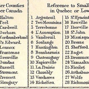1874 Map of Canada Eastern Provinces and Newfoundland - Etsy