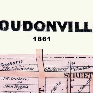 1861 Town Map of Loudonville Ashland County Ohio - Etsy