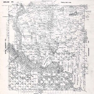 1879 Farm Line Map of Runnels County Texas - Etsy Australia