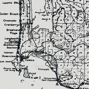 1910 Map of Pacific County Washington - Etsy