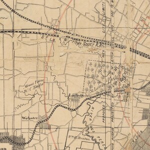 1870 Map of Saint Louis Missouri and Environs - Etsy