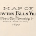 1899 Map of Newton Falls Village Trumbull County Ohio - Etsy