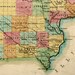 1845 Map of Iowa - Etsy