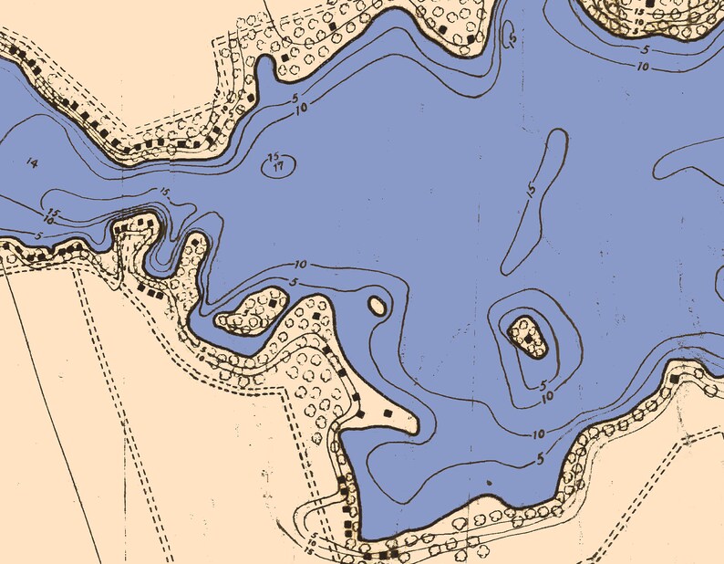 1925 Map of Sylvan Lake Noble County Indiana - Etsy