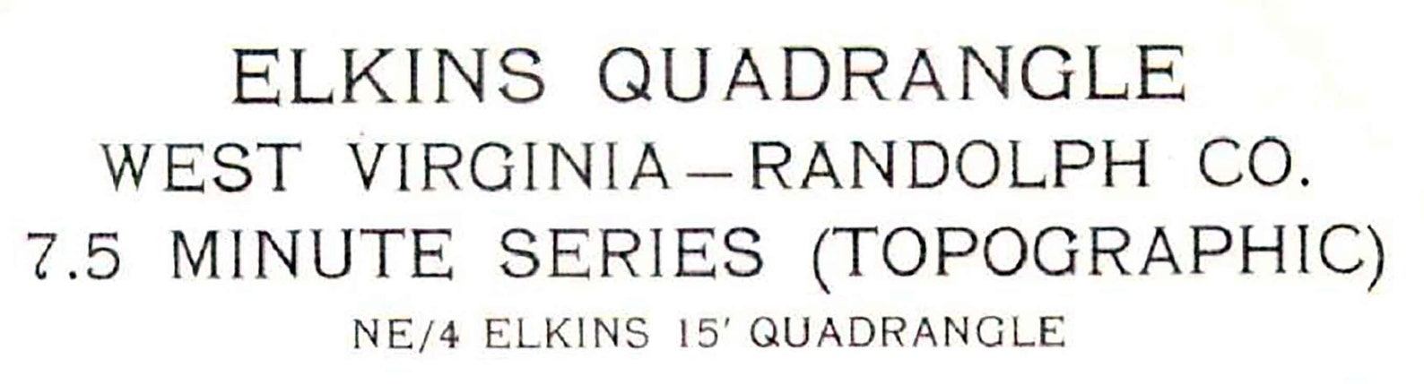 1969 Topo Map of Elkins West Virginia Quadrangle - Etsy