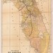 1885 Map of Florida Showing Railroad Connections - Etsy