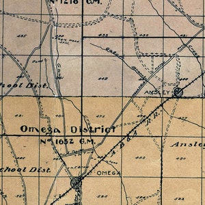 1919 Map of Tift County Georgia - Etsy