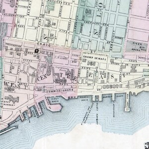 1863 Map of Montreal Canada - Etsy