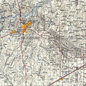 1958 Topo Map of Amarillo Texas Borger Pampa - Etsy
