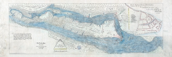 1664 Map of the Town of New York | Etsy
