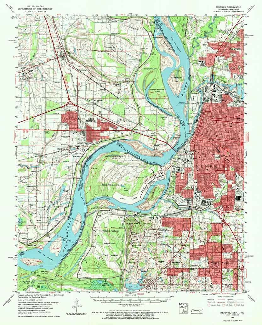 Memphis Zoo Tennessee Topo Map