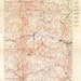 1907 Oil & Gas Well Map of Burgettstown Quadrangle Washington County Pa ...