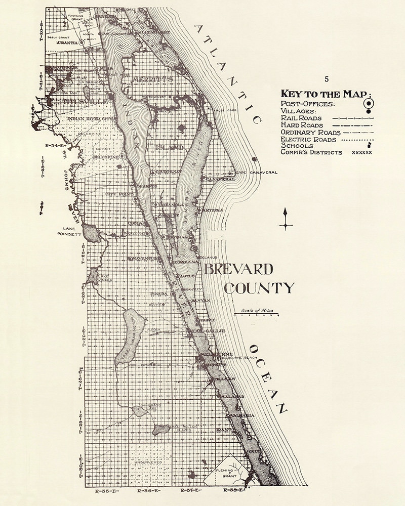Map Of Brevard County Florida