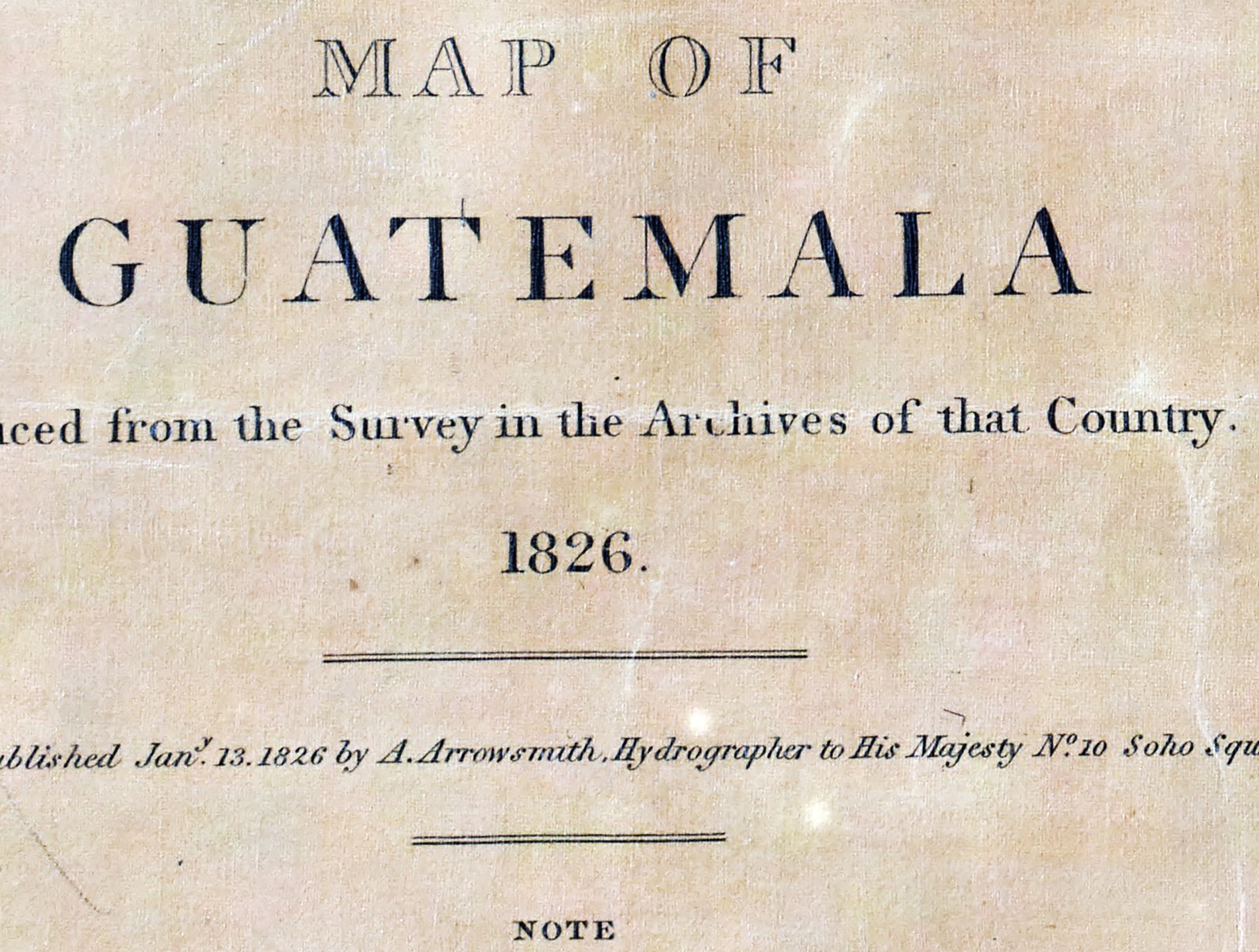 1826 Map of Guatemala - Etsy