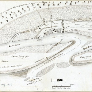 1819 Map Plan of Saint Augustine Florida - Etsy