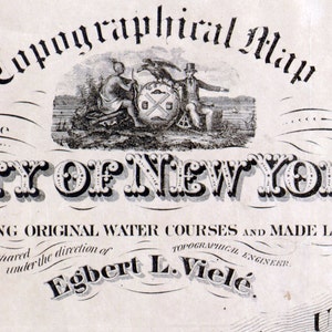 1865 Map of the City of New York - Etsy